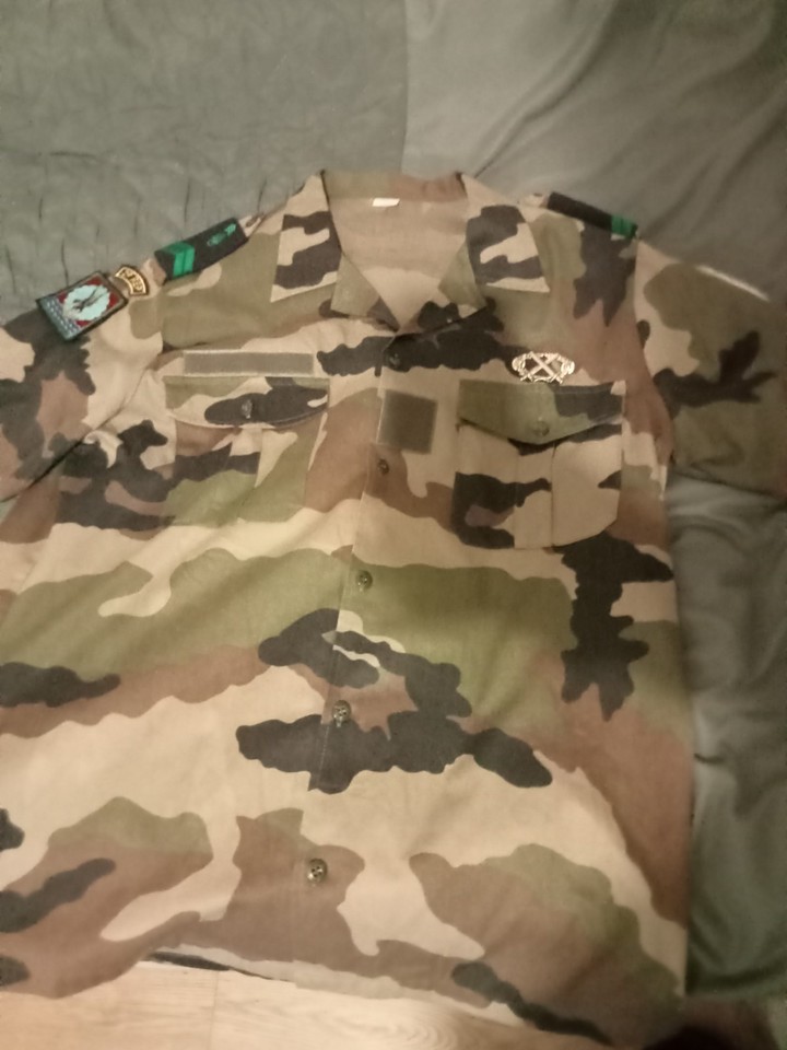 French Foreign Legion Used 2rep Para Short Sleeve Shirt Size 42-44 ...