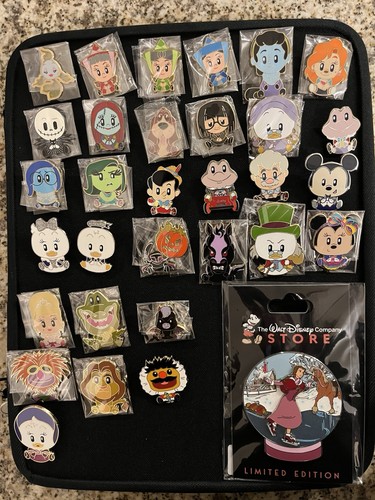 Disney WDI Adorbs Pin Lot (31) , NBC, Inside Out, Goofy Movie, Fantasia ...