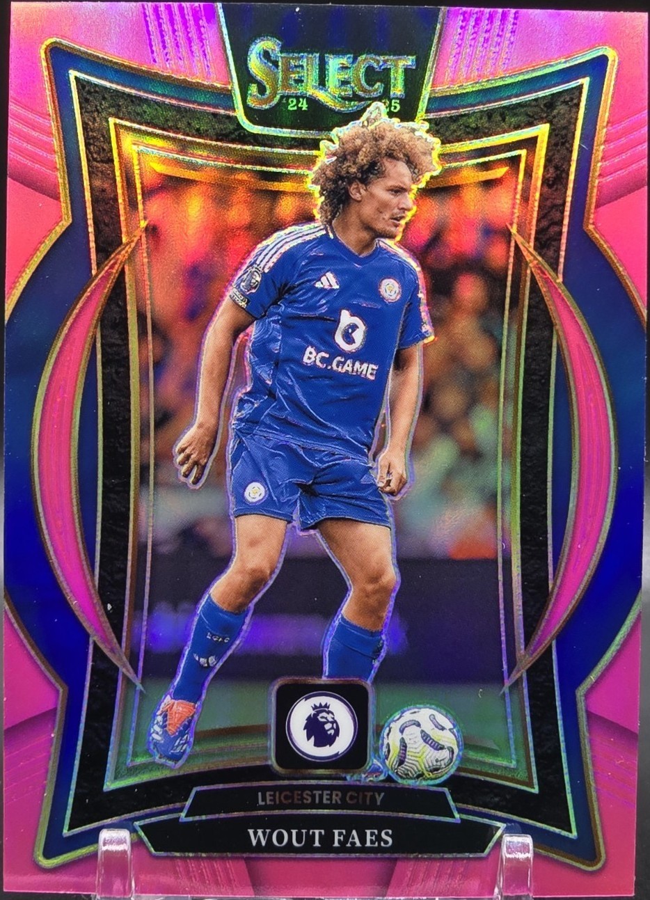 2024-25 Panini Select Premier League - Terrace Wout Faes #93 Pink Prizm ...