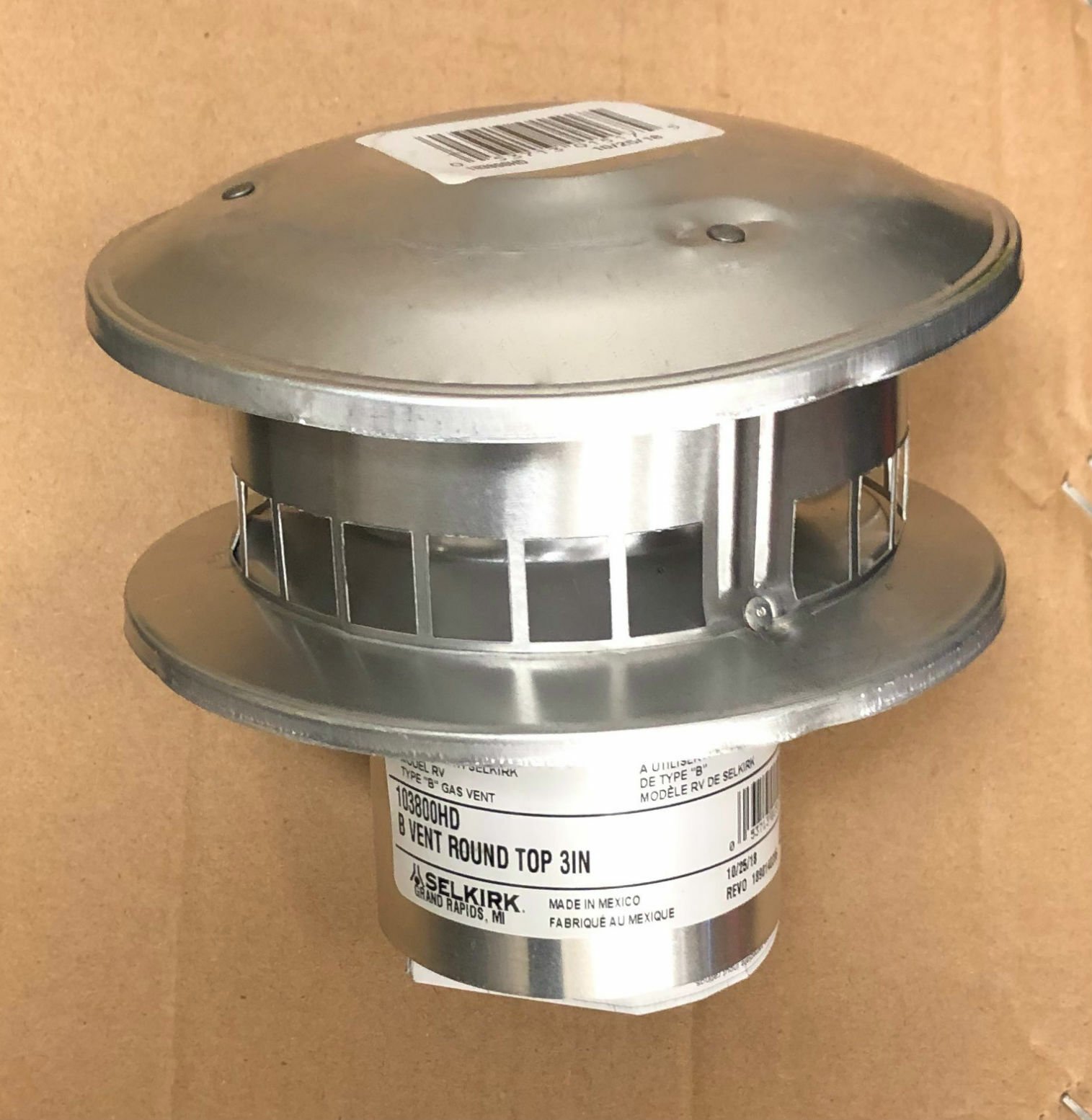 Nu-Way 3 inch wall vent kit wood propane LP fish house stove Complete ...