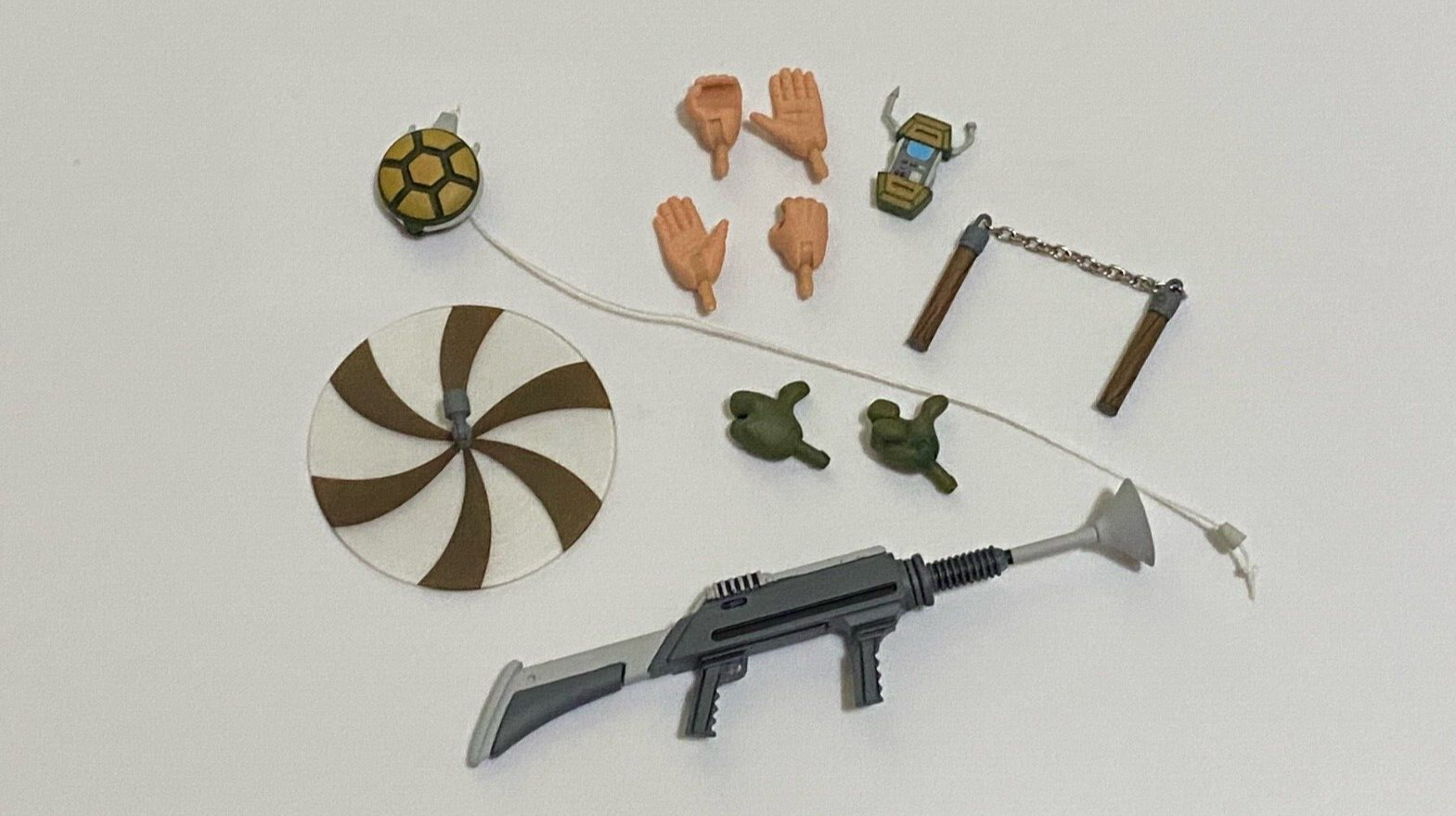 NECA NINJA TURTLES TMNT MICHELANGELO & FOOT WEAPONS/ACCESSORIES LOT | eBay