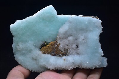 371g Natural Clear Blue-vein stone spherical Rare Mineral Specimens ...