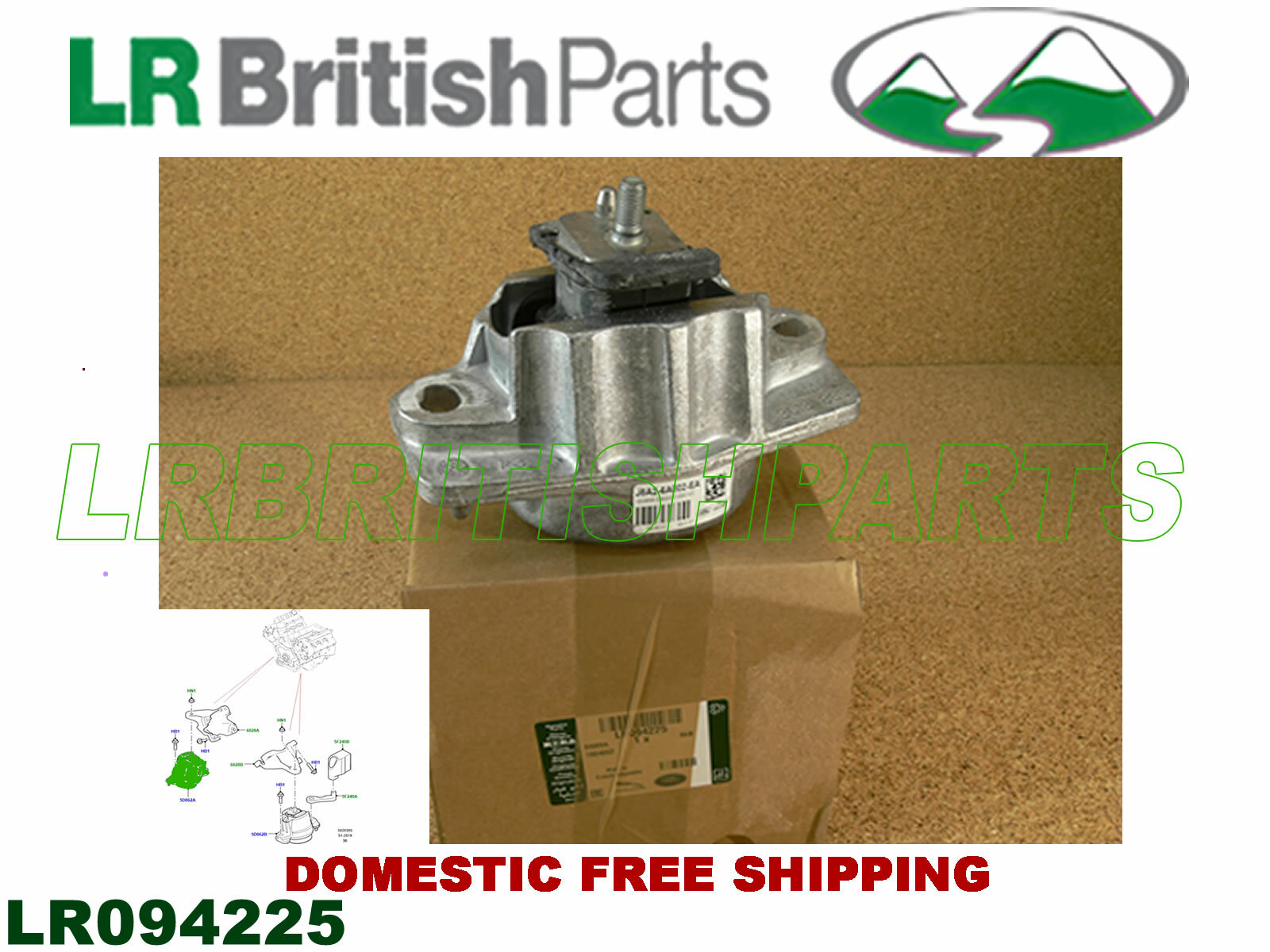 OEM+Land+Rover+Range+Velar+2018-2021+3.0+RH+Motor+Mount+LR094225 for ...
