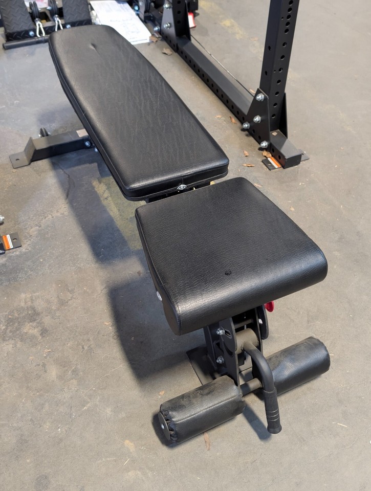 LETHAL FITNESS Heavy Duty FID Adj Bench 7 positions 1500lb Capacity W ...