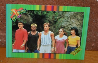MIGHTY MORPHIN POWER RANGERS TRADING CARD: JASON, KIMBERLY, ZACK, TRINI ...