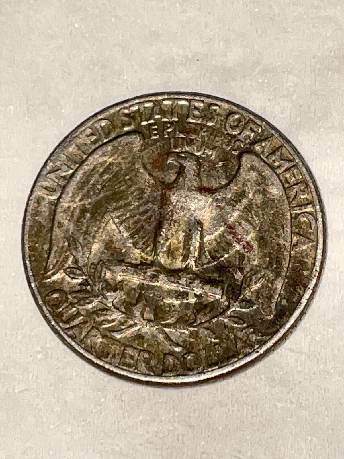 1972 D Quarter - Filled in Mint Mark, Die Error | eBay