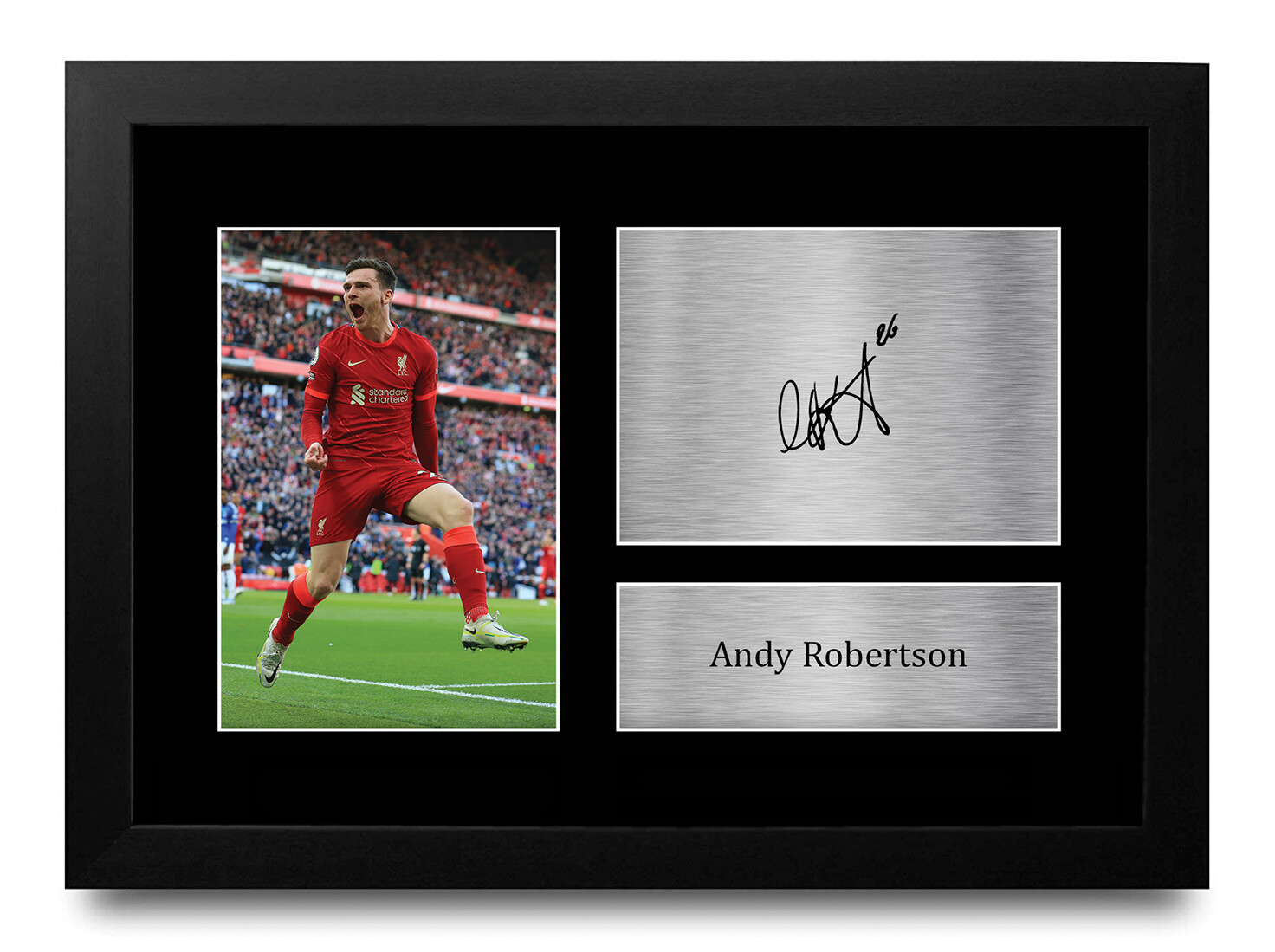 Andy Robertson Pre-Printed Signed Autograph Picture for Liverpool ...