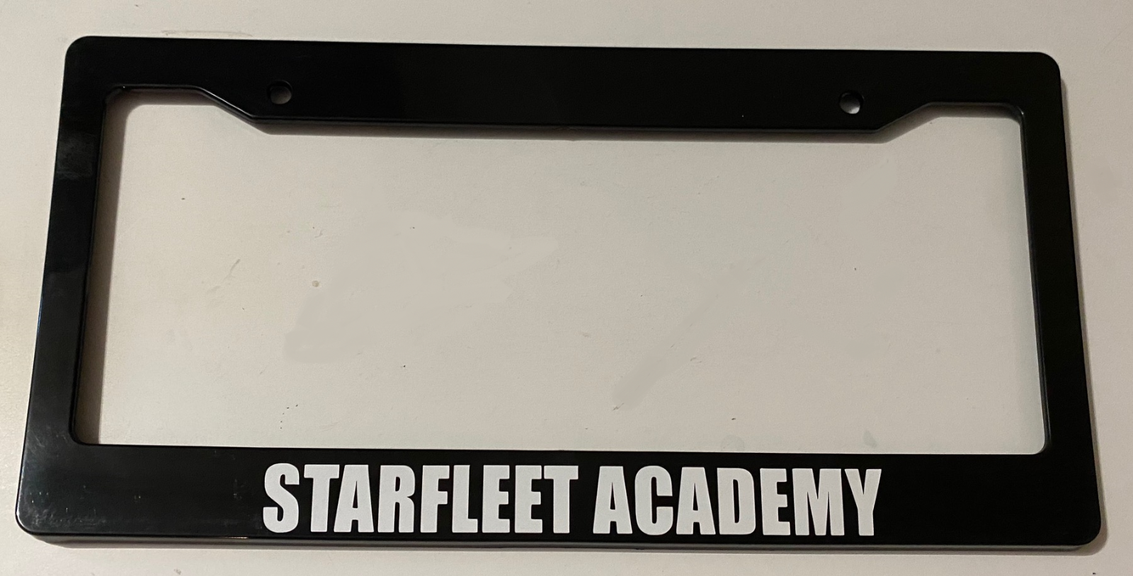 StarFleet Academy Rebel Alliance Black Automotive License Plate Frame