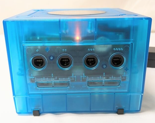 Nintendo GameCube Translucent Funtastic ICE BLUE Gaming Console System ...