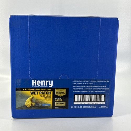 Box of 24 - Henry Extreme Rubberized Wet Patch Roof Leak Repair 209XR ...