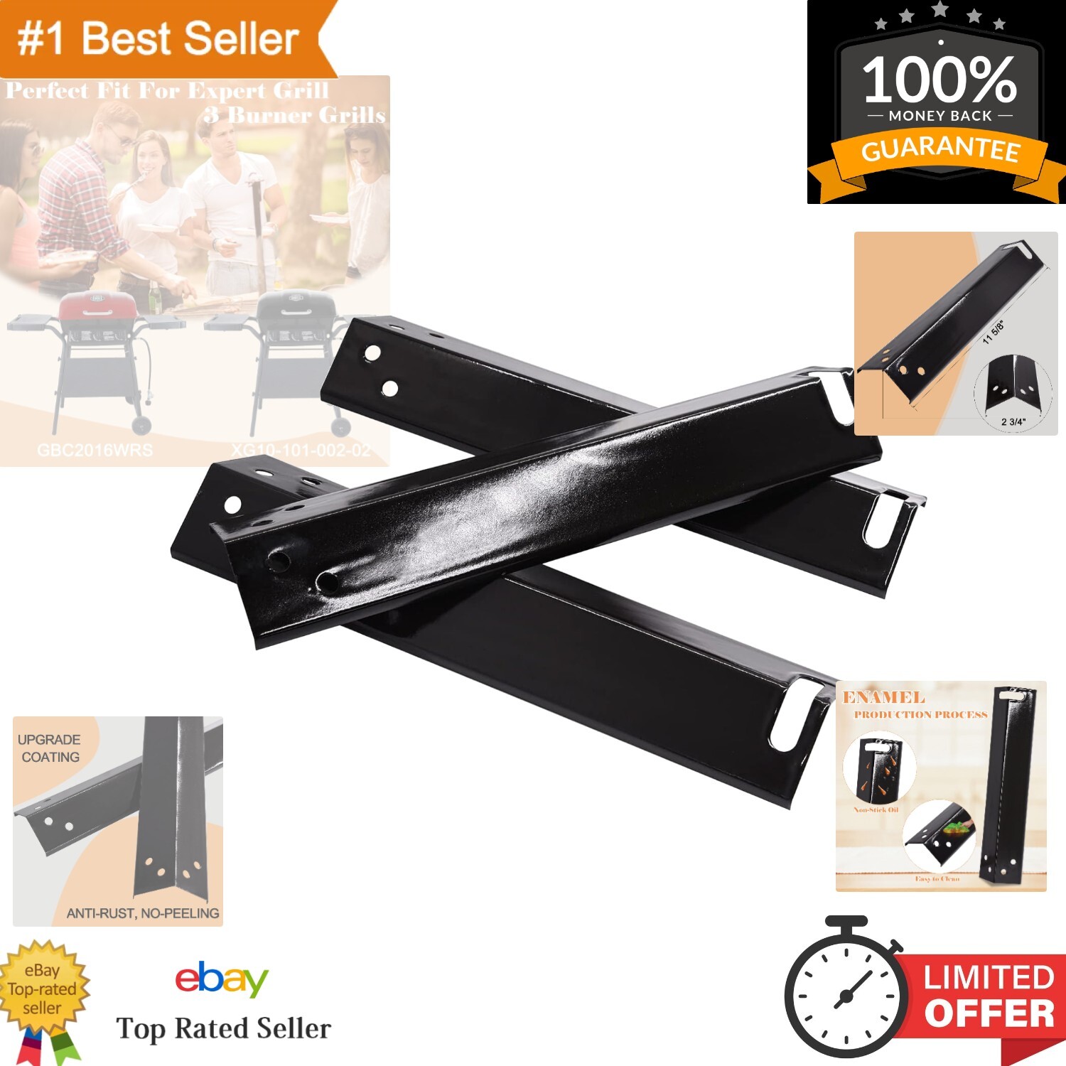 Replacement Grill Parts for Expert Grill XG10-101-002-02 3 Burner Gas ...