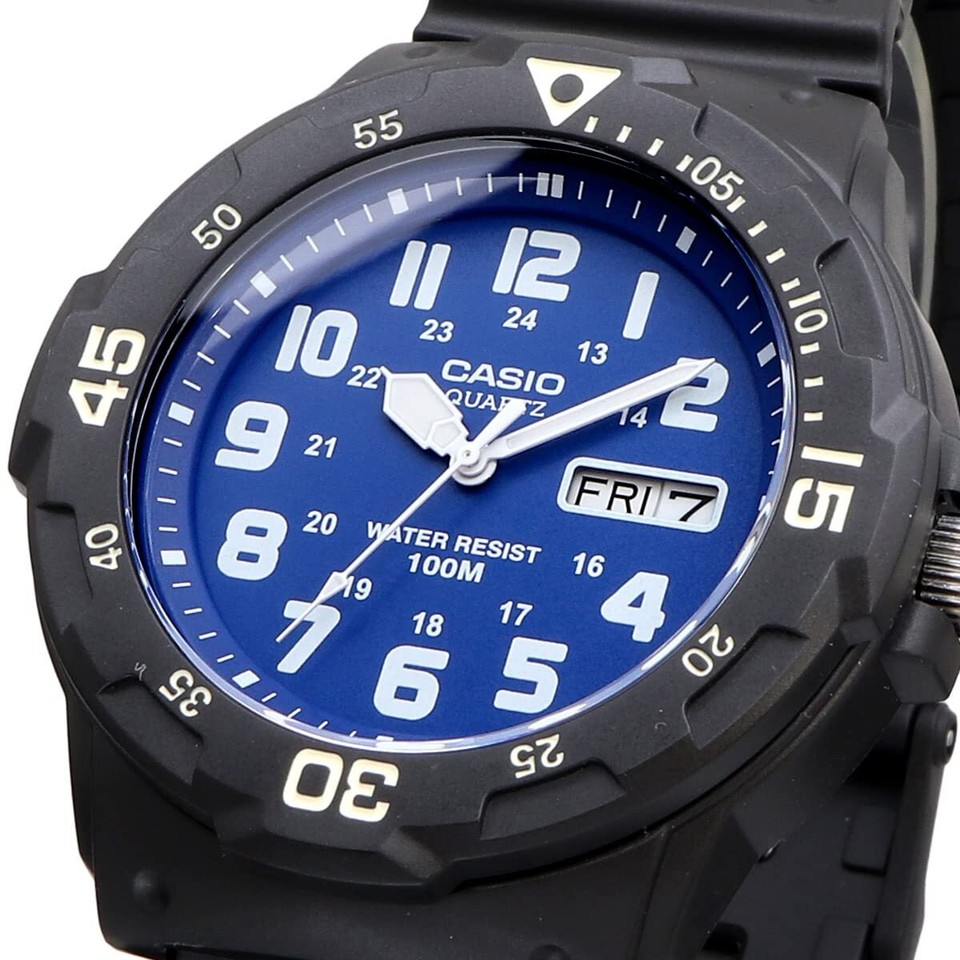 Casio Standard Quartz Watch MRW-200H-2B2V Men's Blue Dial | eBay