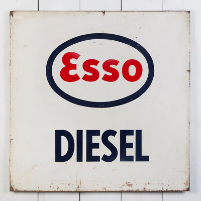 Retro Vintage ESSO OIL inspired Fuel Petrol Diesel Advertising Garage ...
