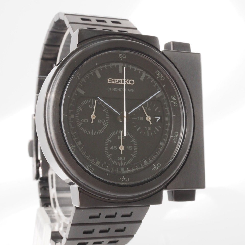 SEIKO Spirit Giugiaro SCED051/7T12-0BW0 Quartz Black Aliens Ripley ...