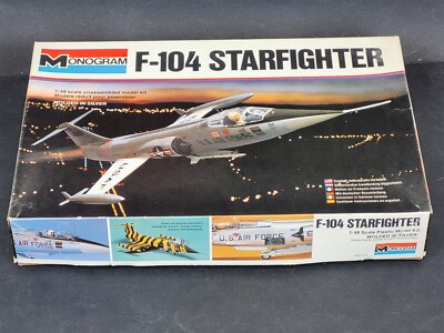 MONOGRAM F-104 Starfighter 1:48 Model Kit #5409 CIB ~ T613 | eBay
