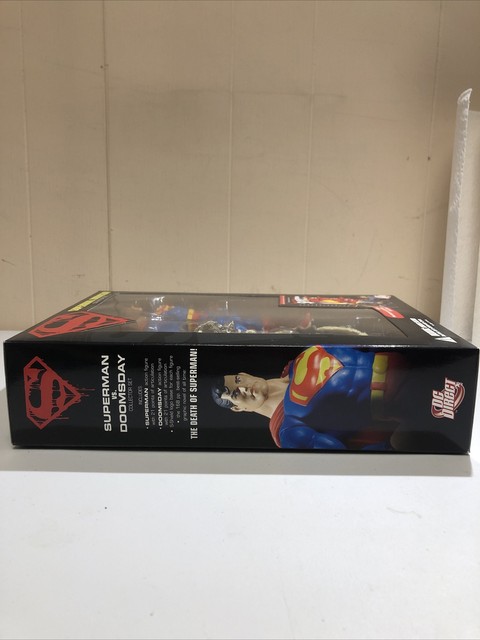 DC Direct Death of Superman VS Doomsday Figure Collector Set Comic TP ...