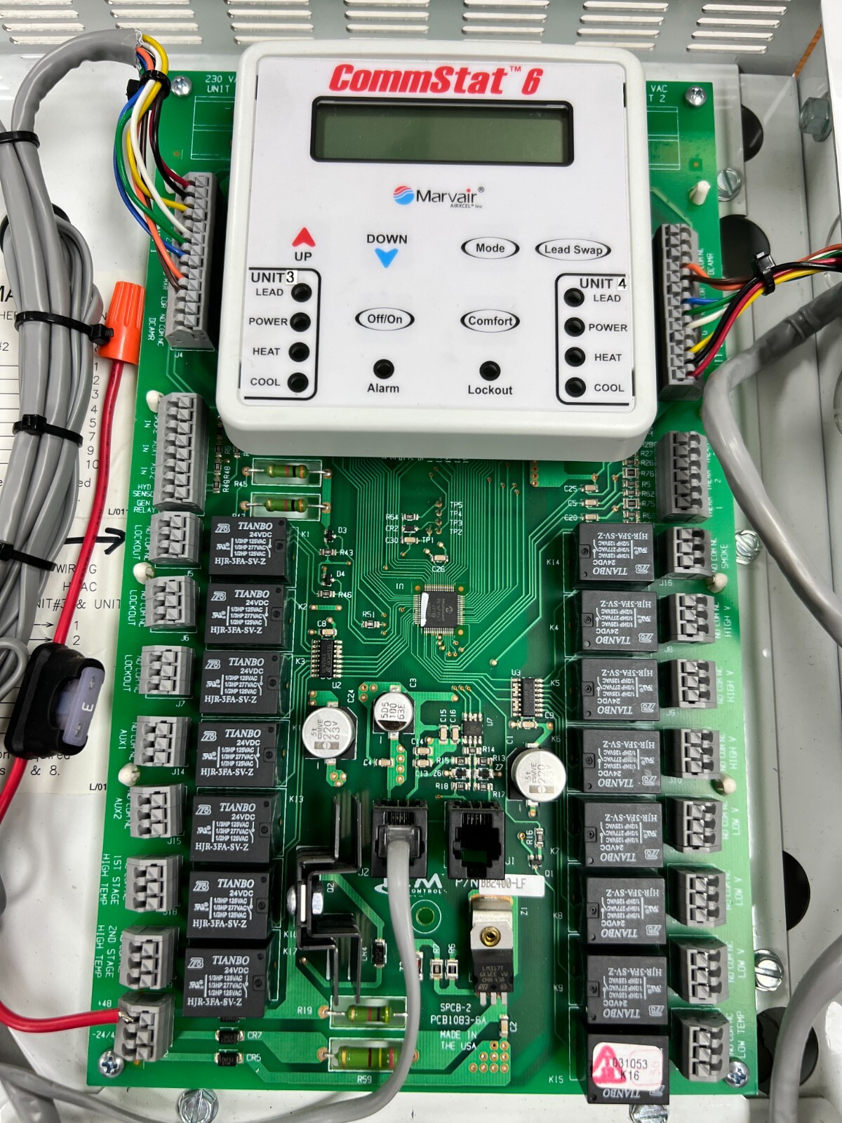 👀 MARVAIR COMMSTAT 6 HVAC CONTROLLER W/ MASTER & SLAVE MODULE S/12087 ...