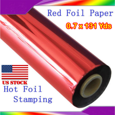Red Hot Stamping Foil for Leather Bronzing Machine - Jumbo 25.2In ...