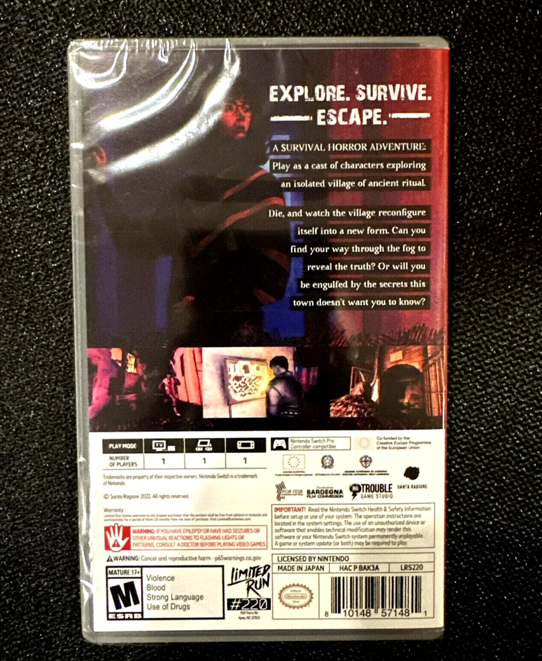 Saturnalia Nintendo Switch Brand New Sealed Limited Run Games #220 | eBay