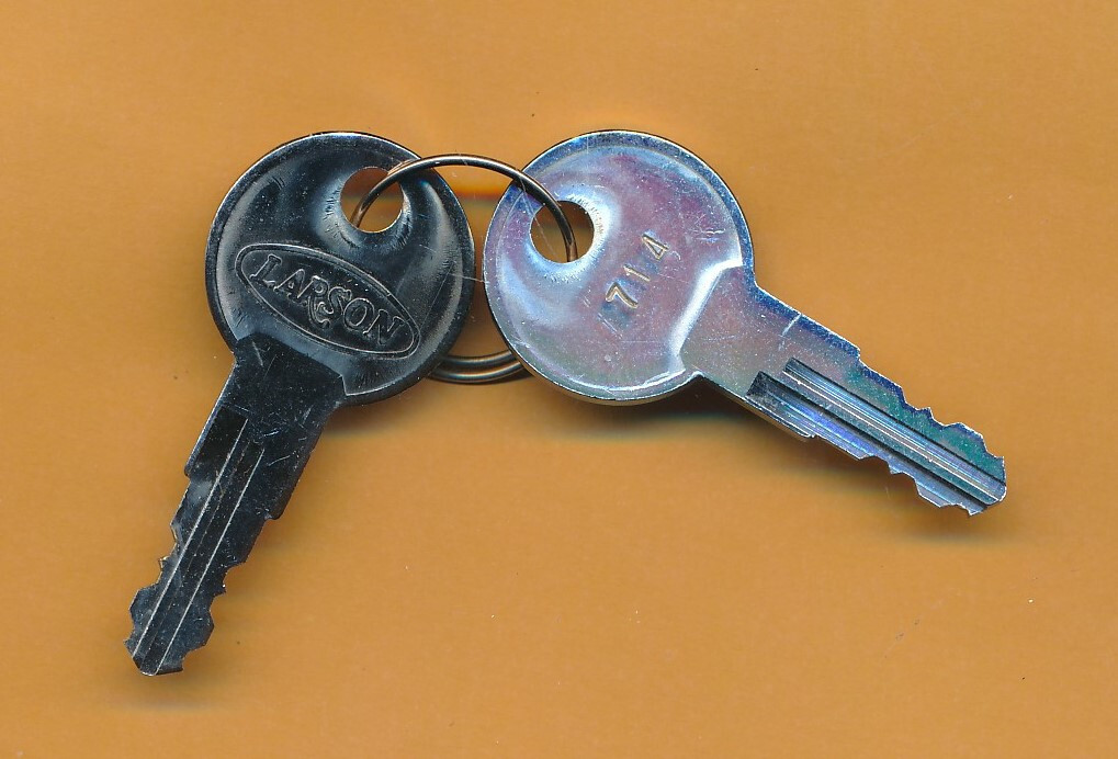Matched set Pair of Larson Storm Door Keys # 714 | eBay