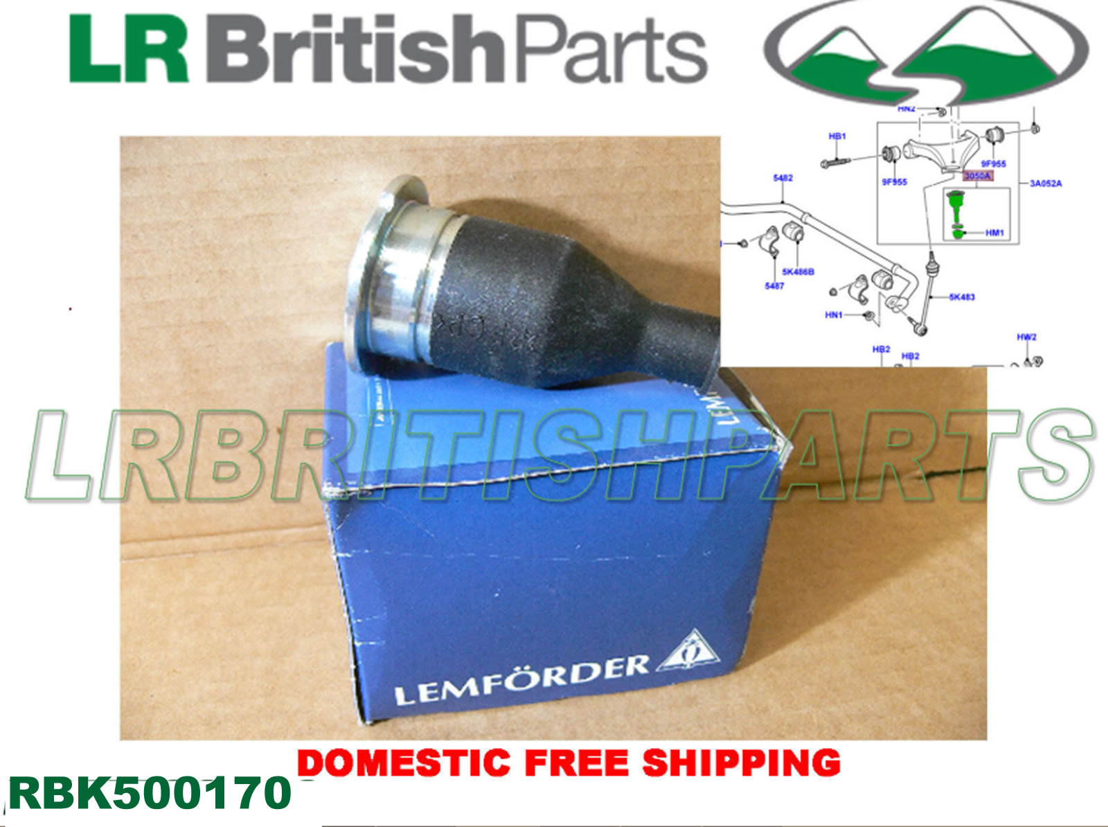 LAND ROVER FRONT UPPER CONTROL ARM BALL JOINT RANGE ROVER SPORT LR4 ...