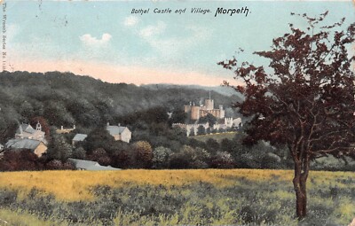 MORPETH - CASTLE & VILLAGE - POSTED IN 1904 ~ AN OLD POSTCARD #224784 ...