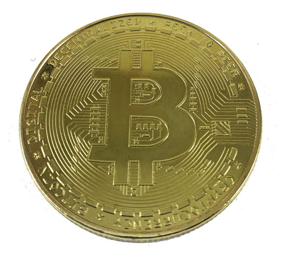 Gold-Plated Bitcoin Token Capsule & Box Included | eBay