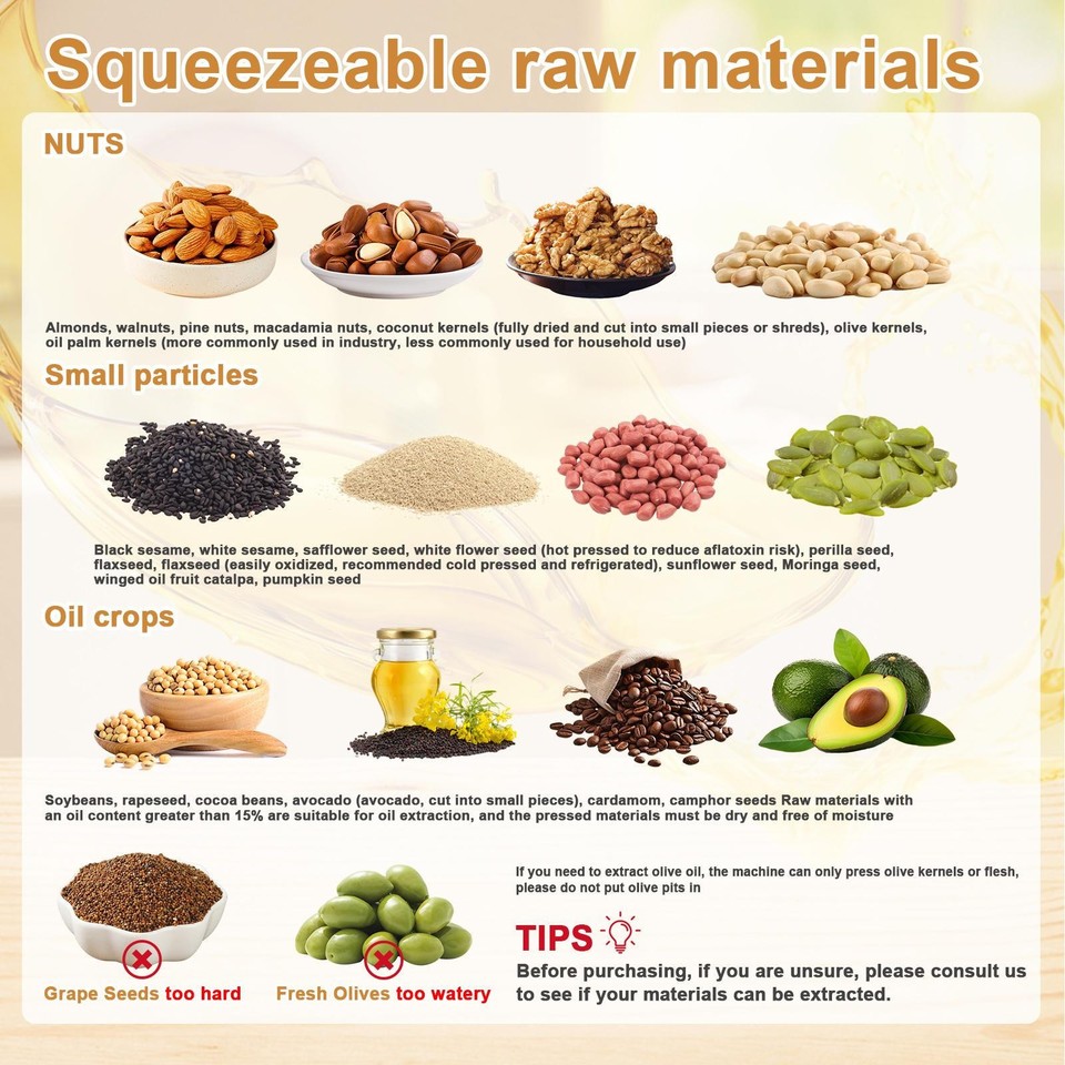 1800w Commercial Automatic Oil Press Machine Stainless Steel Cold Hot ...