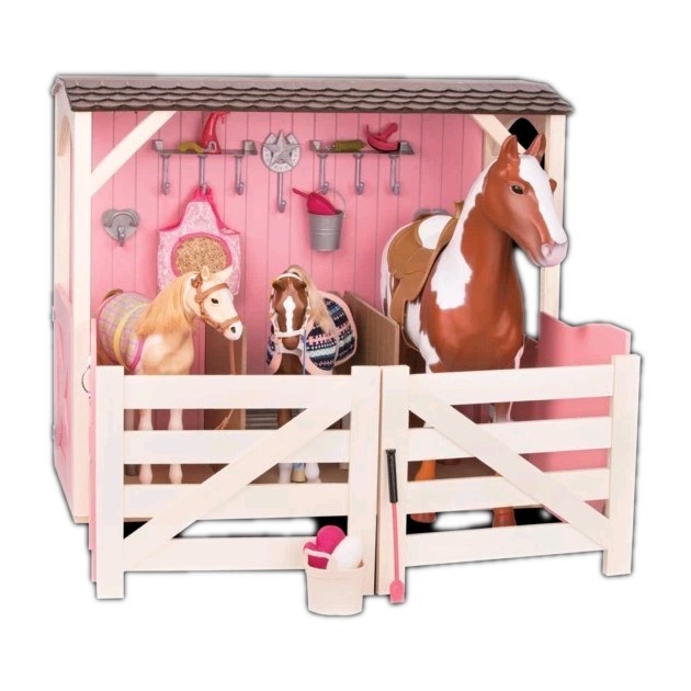 Our Generation Saddle Up Stables Horse Barn for 18 in. Doll Playset | eBay
