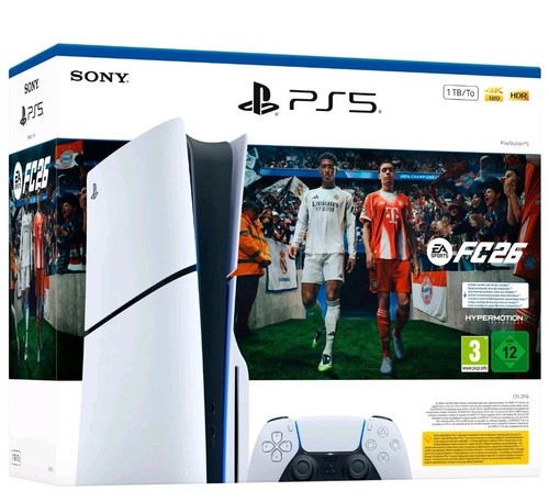 CONSOLE SONY PS5 1 TB SLIM LETTORE + FC 26 FIFA PLAYSTATION 5 NUOVA ...