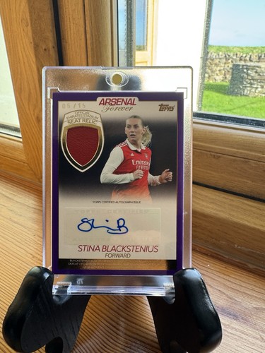 Stina Blackstenius 2024-25 Topps Arsenal Trading Card 5/15 Seat Relic ...