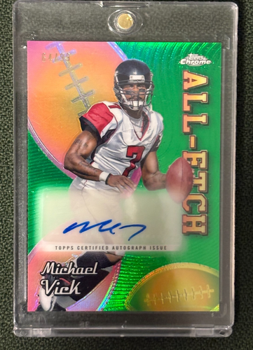 MICHAEL VICK 2024 TOPPS CHROME FOOTBALL ALL ETCH AUTOGRAPH AUTO #D/99 ...