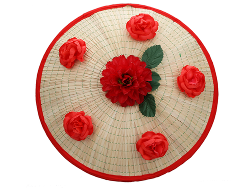 Geisha Ettyu Fukuoka Sugegasa "Hanagasa" Japanese traditional sedge hat ...