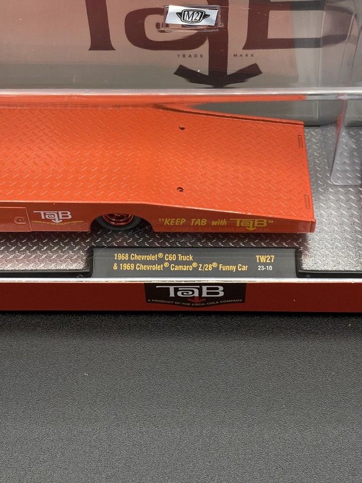 M2 Machines Tab Chase Hauler Tab 1968 Chevy C60 Truck & 1969 Camaro ...