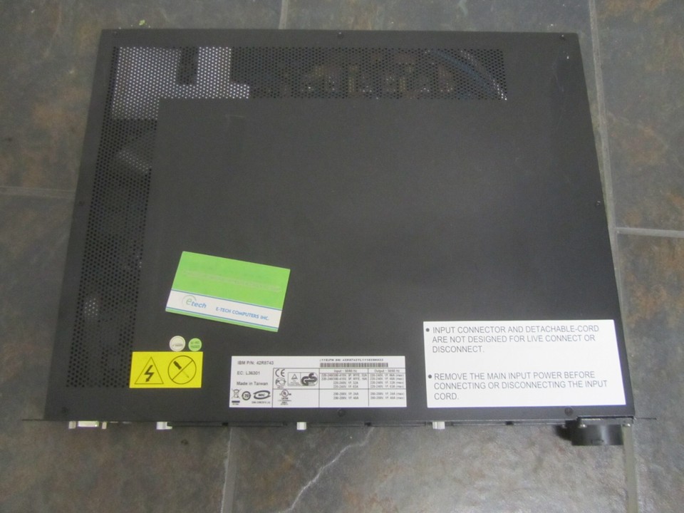 42R8743 - IBM Intelligent Enterprise PDU, 6 x C19 + 3 x C13, Cord FRU ...