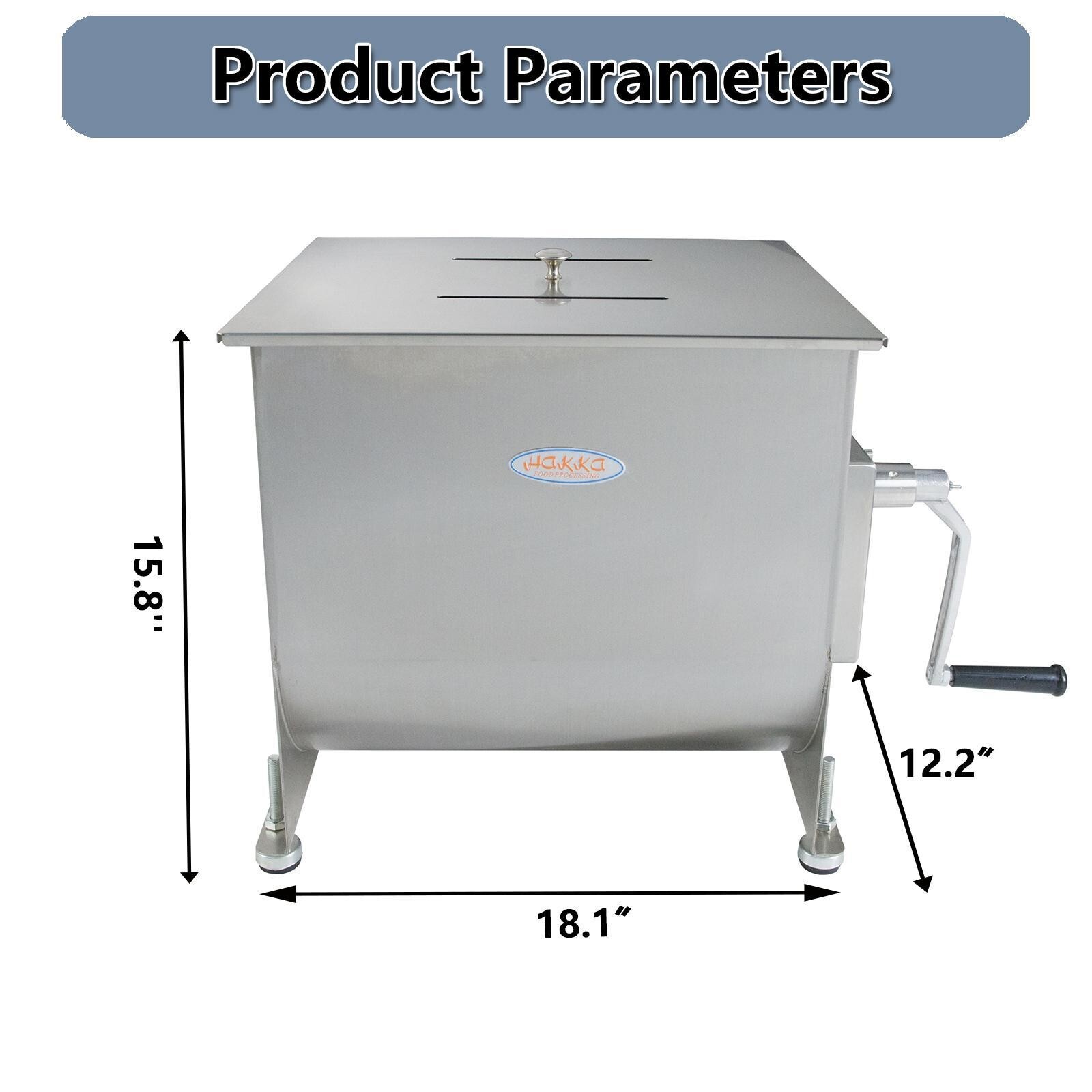 Clivia Commercial Electric Meat Mixer 45lbs 22.5L Sausage Mixing ...