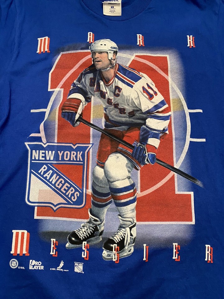 NEW Vintage New York Rangers Mark Messier Pro Player T Shirt USA Made ...