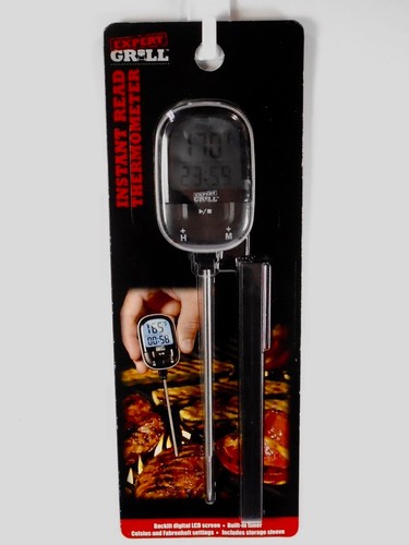 Instant Read Thermometer Digital BBQ and Oven Temperature Meat Expert ...