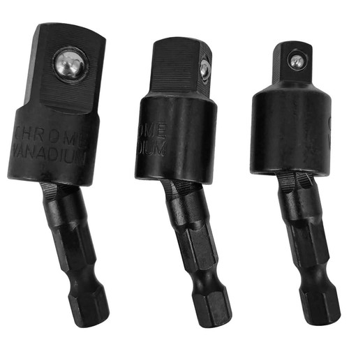 Hymnorq 3PC Wobble Socket Adapters 360 Degree Rotatable Universal Joint ...