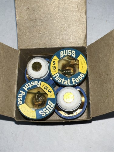 Bussmann Fustat 15 Amp Fuses Electrical Vintage 4 Per Box New Old Stock ...