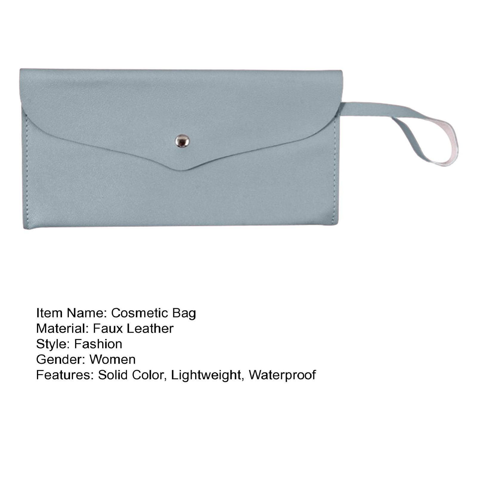 Travel Cosmetic Bag Makeup Organizer Brush Case Envelope Pouch Faux ...