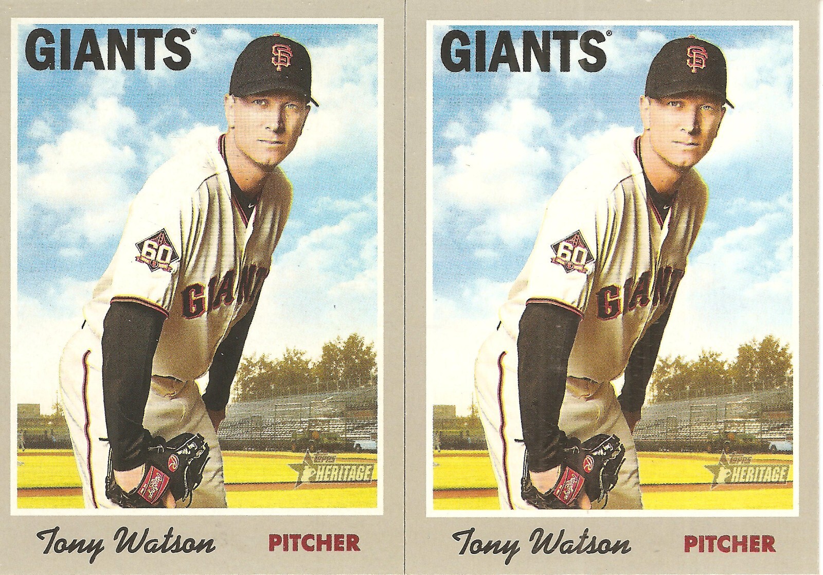 2 CARD 2019 TOPPS HERITAGE TONY WATSON BASEBALL CARD LOT #77 | eBay