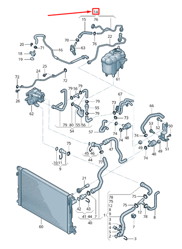 NEW AUDI A4 Avant B9 Engine Breather Line 8W0121081AN OEM | eBay