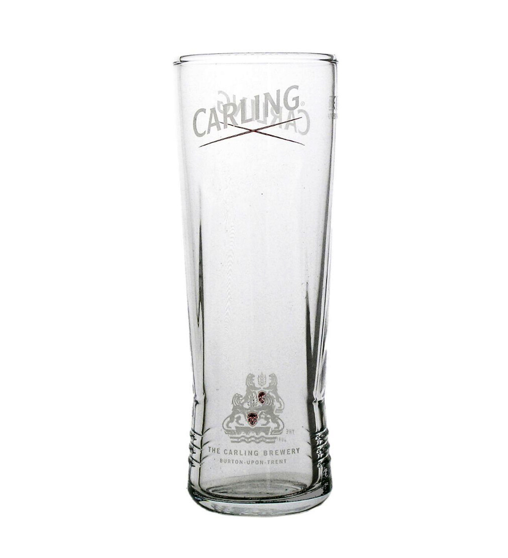 Personalised Half Pint Carling Branded Lager Beer Glass With Gift Box ...