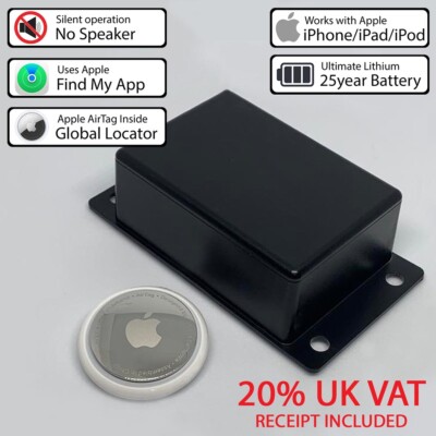 GENUINE APPLE AIRTAG 25* YEAR EXTENDED BATTERY PROTECTIVE CASE TRACKER ...