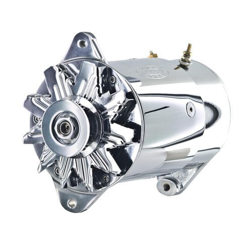 Powermaster 182051-2 PowerGEN GM Chrome Alternator 90A w/Lamp Terminal ...