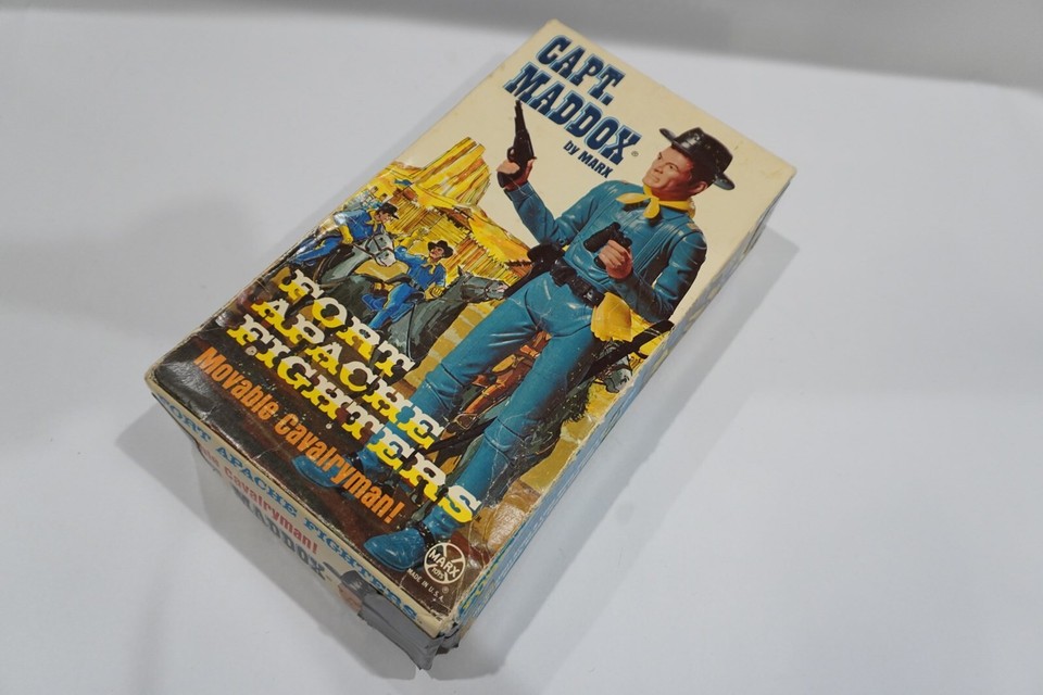 VTG CAPT MADDOX MARX FORT APACHE FIGHTERS MOVABLE CAVALRYMAN Complete W ...