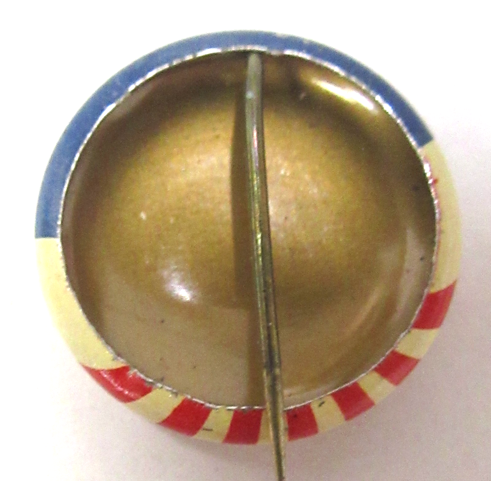 1940's GROVER CLEVELAND tin patriotic President Series 7/8" pinback ...