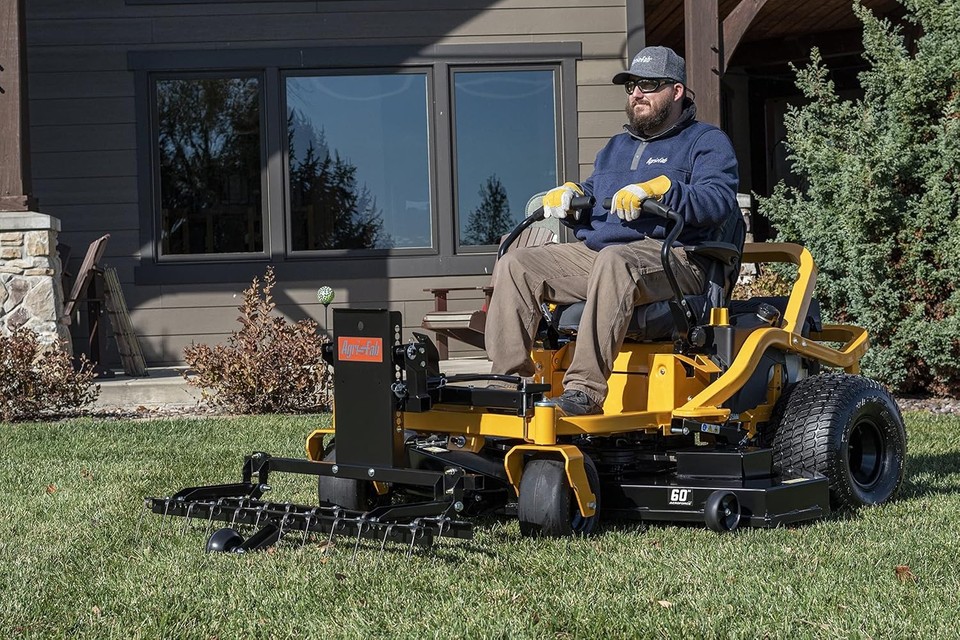 Agri-Fab 45-0629 48" Zero Turn Riding Lawn Mower Front Mount Dethatcher ...