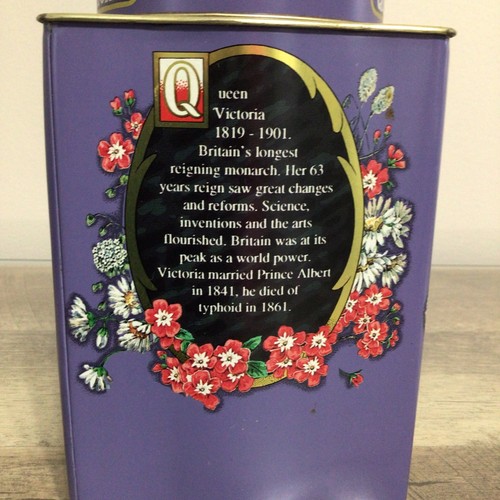 Vintage Royal Icing Sugar EMPTY Tin Storage Container England Queen ...